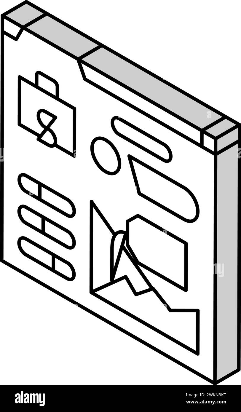 expense tracking isometric icon vector illustration Stock Vector Image ...