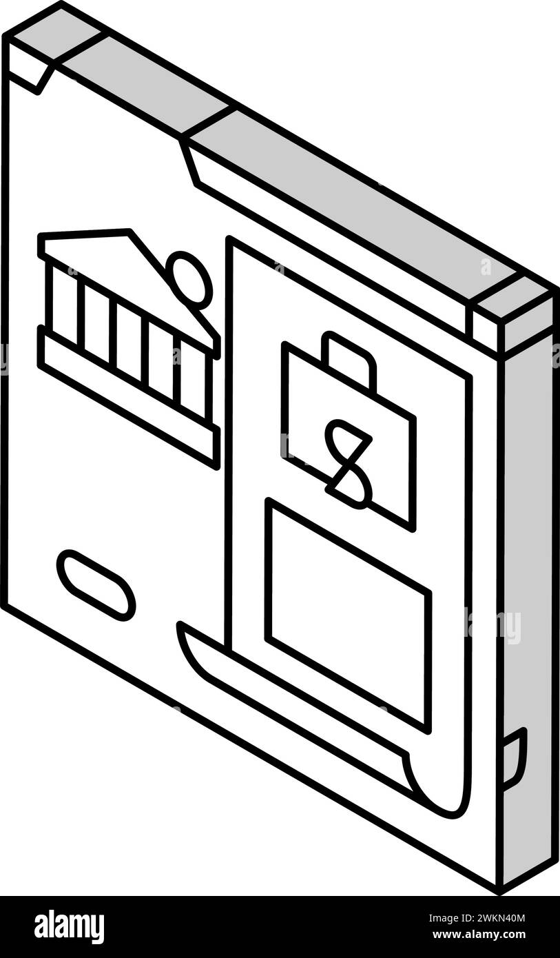 bank reconciliation isometric icon vector illustration Stock Vector ...
