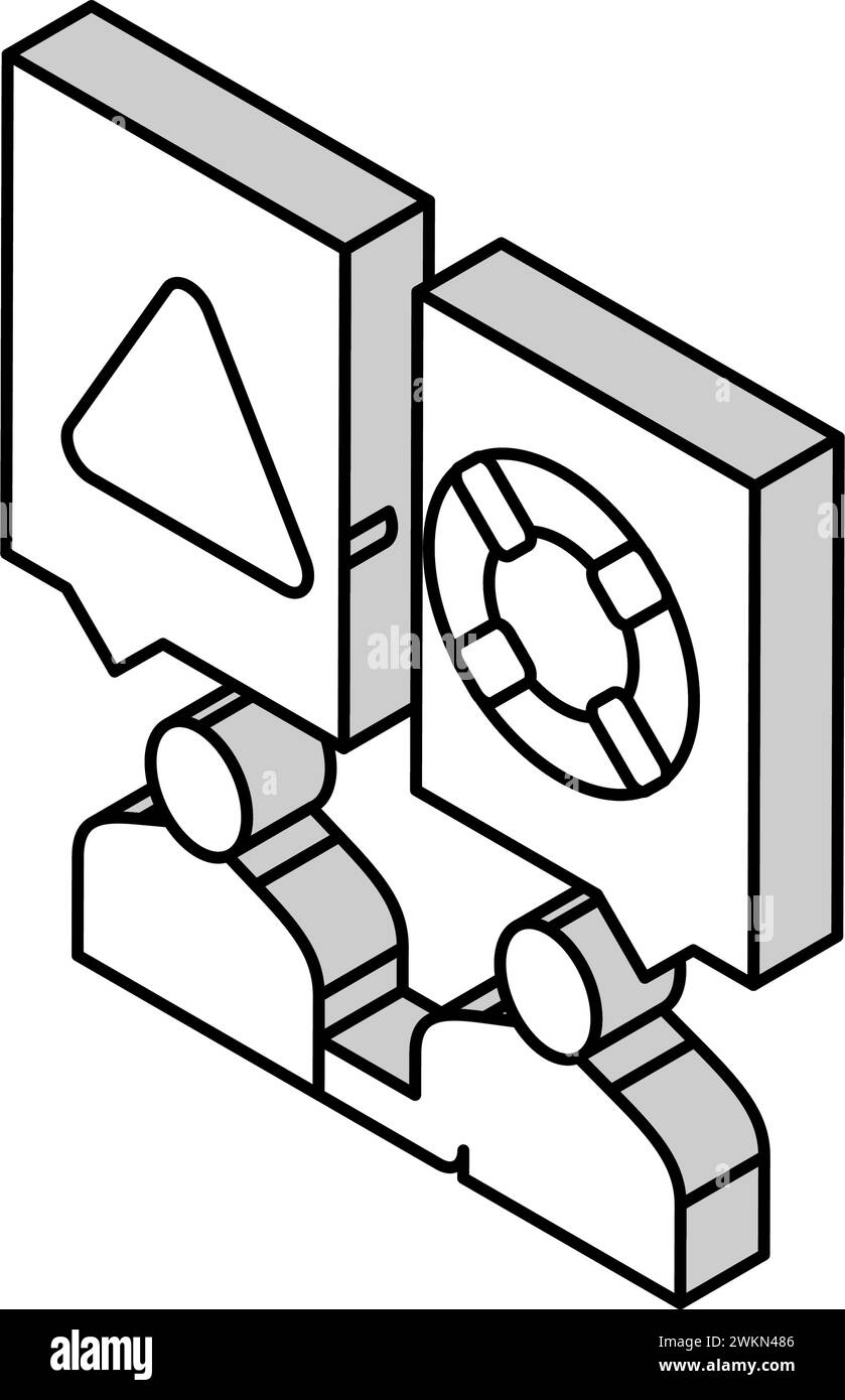cyber victim support cyberbullying isometric icon vector illustration ...