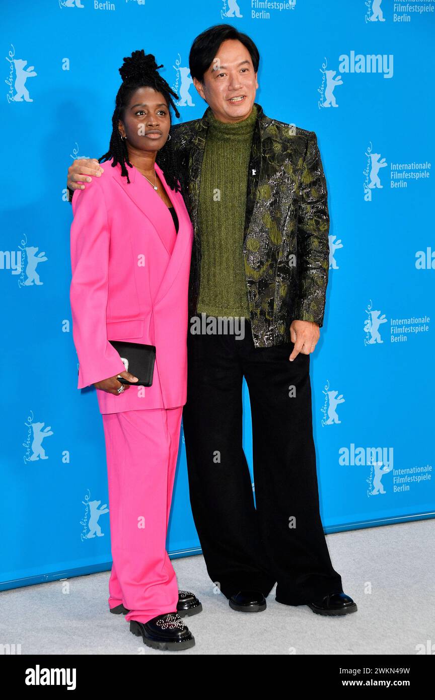 Nina Melo und Chang Han beim Photocall zum Kinofilm Black Tea auf der Berlinale 2024 / 74 ...