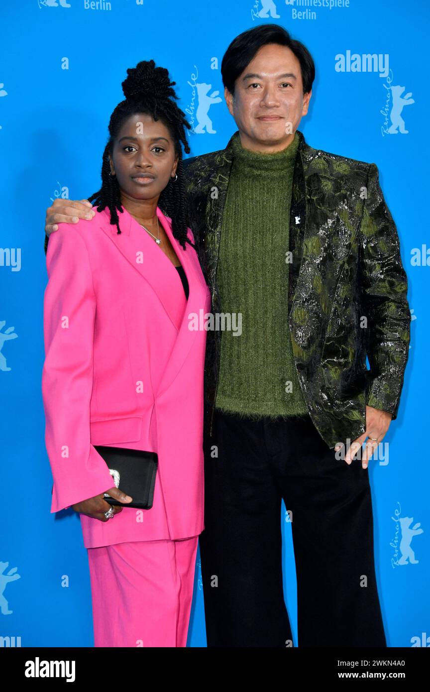 Nina Melo und Chang Han beim Photocall zum Kinofilm Black Tea auf der ...