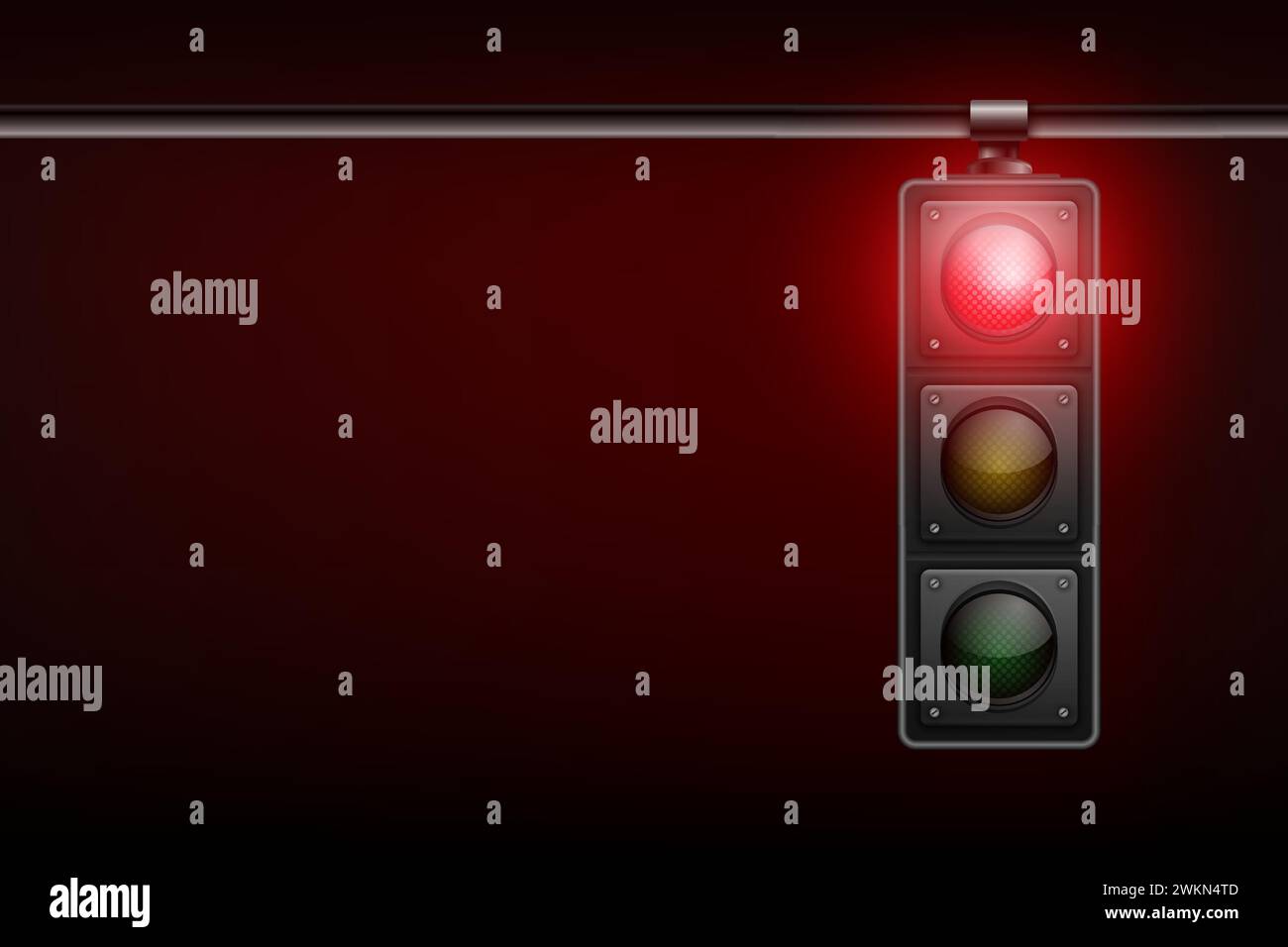 Hanging yellow traffic light green Stock Vector Images - Alamy