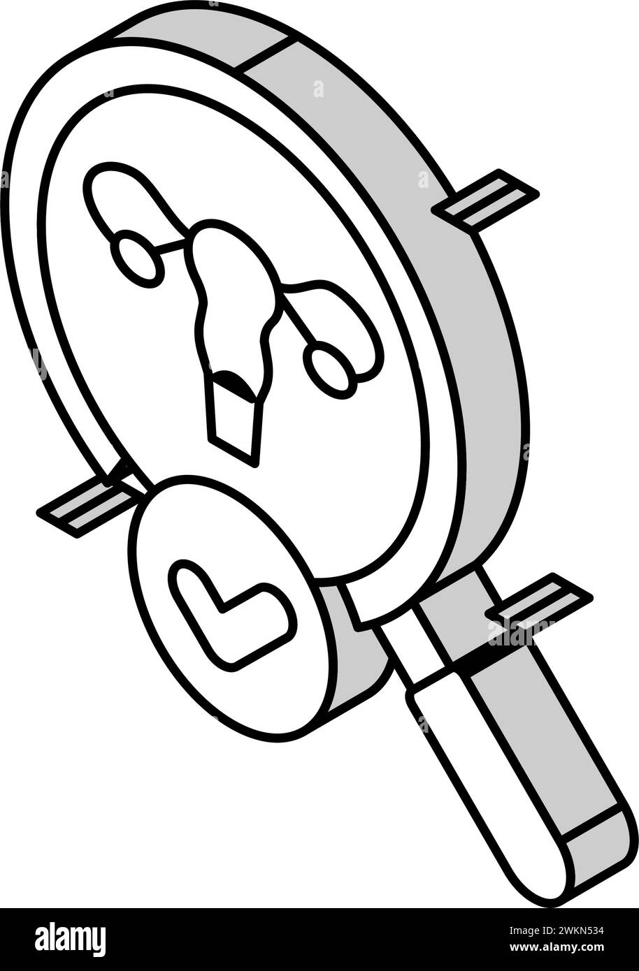 gynecological exam gynecologist isometric icon vector illustration ...