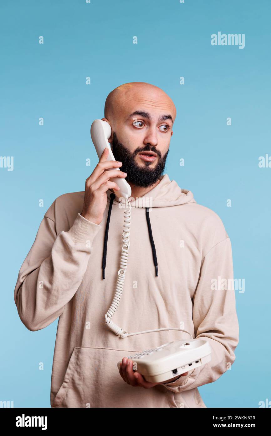 Answering interlocutor hi-res stock photography and images - Alamy