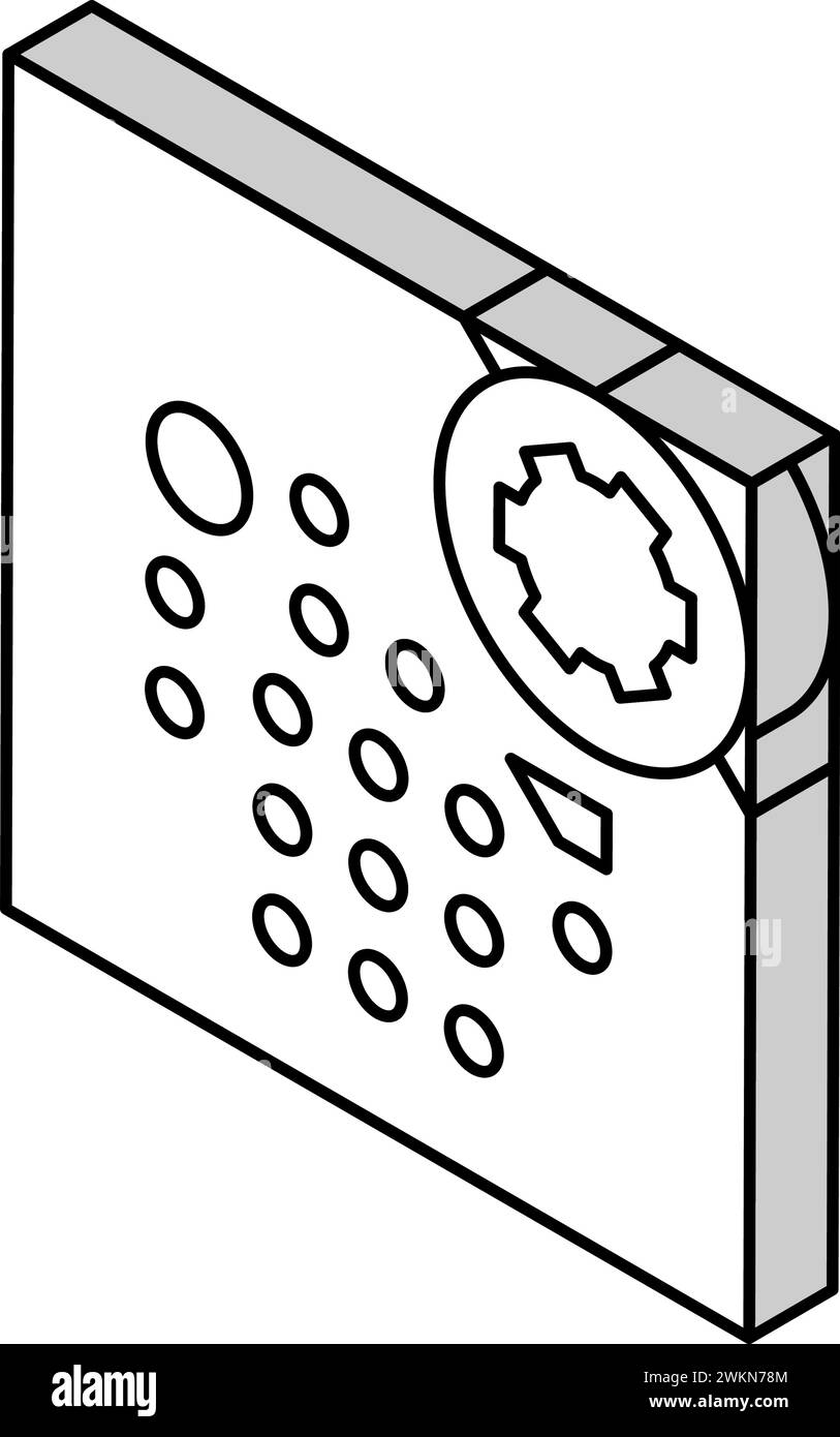 avionics testing aircraft isometric icon vector illustration Stock ...