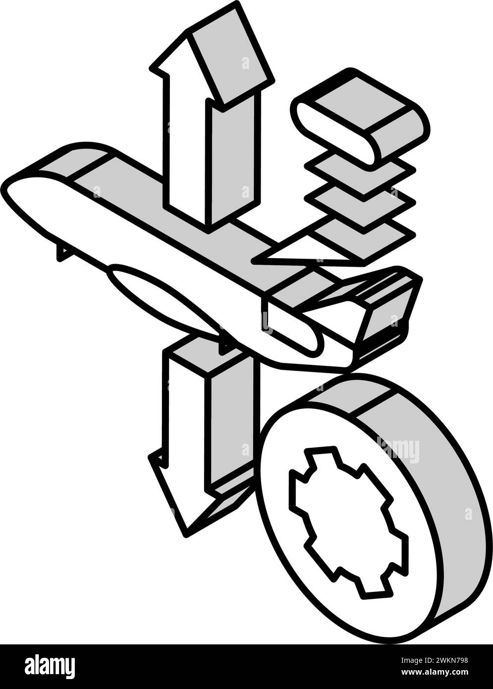 Aircraft aileron Black and White Stock Photos & Images - Alamy