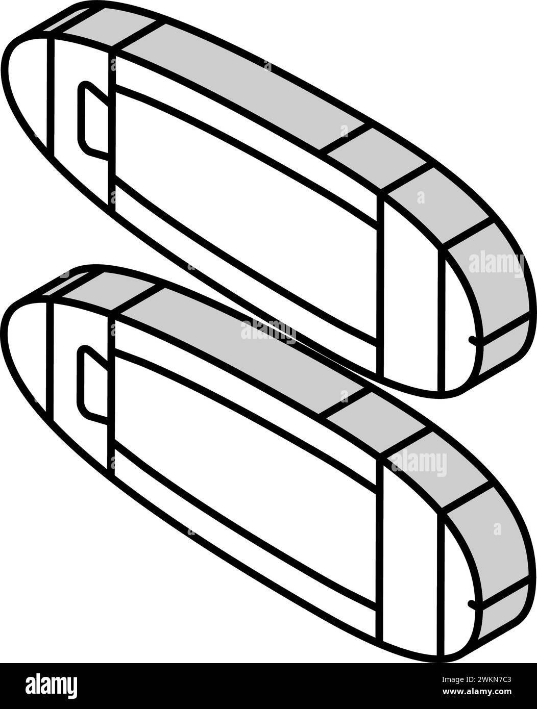 wingtip lights aircraft isometric icon vector illustration Stock Vector ...