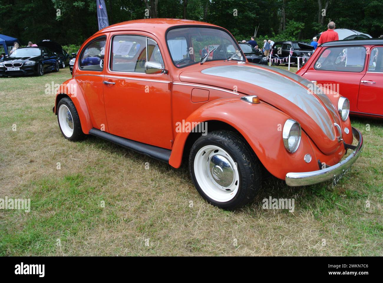 A 1970 Volkswagen Beetle 1200 parked on display at the 48th Historic ...