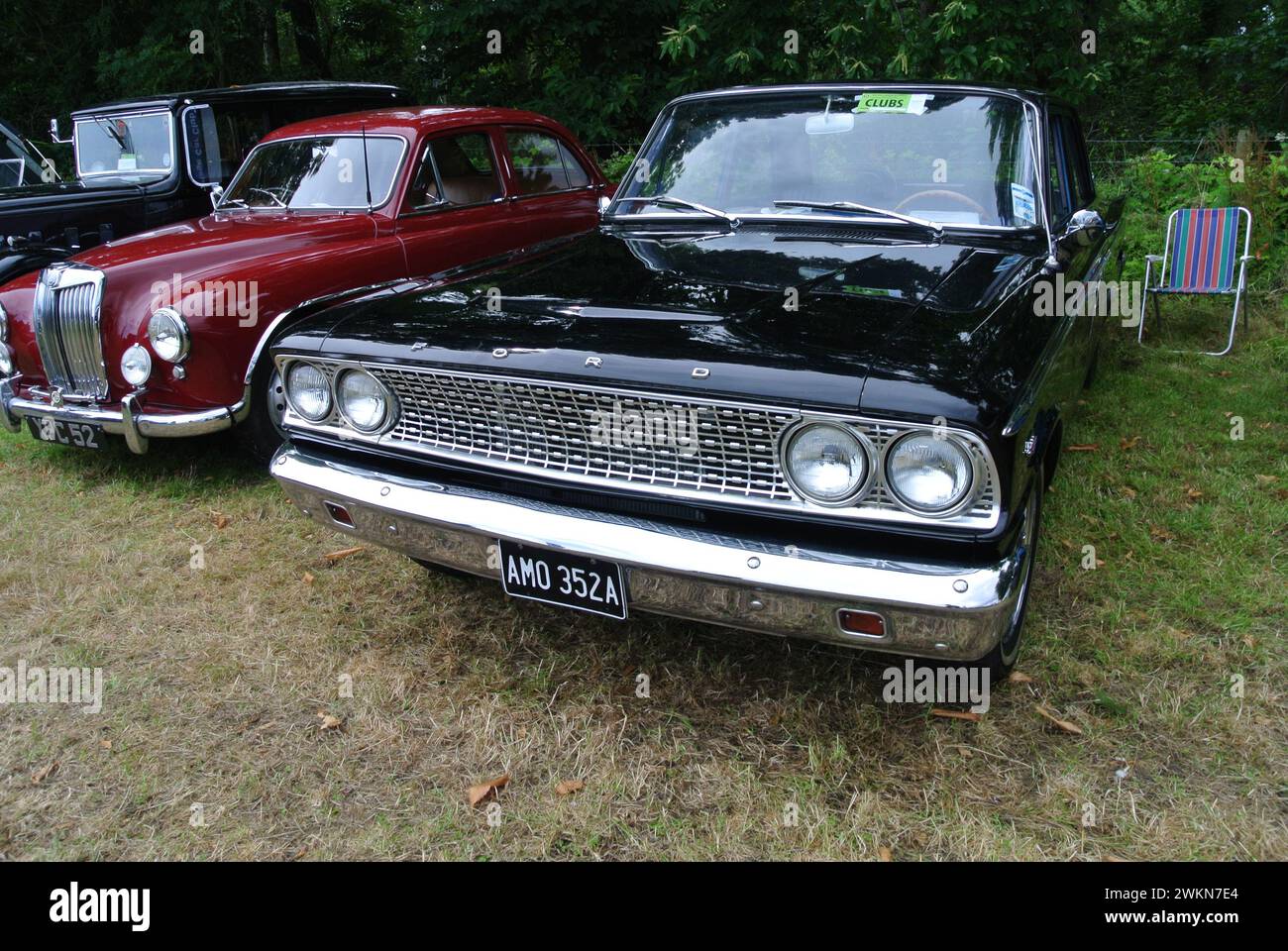 A 1963 Ford Fairlane parked on display at the 48th Historic Vehicle ...