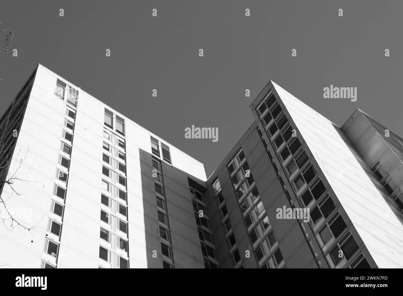 Urban architectural landscape in Black and White Stock Photos & Images ...