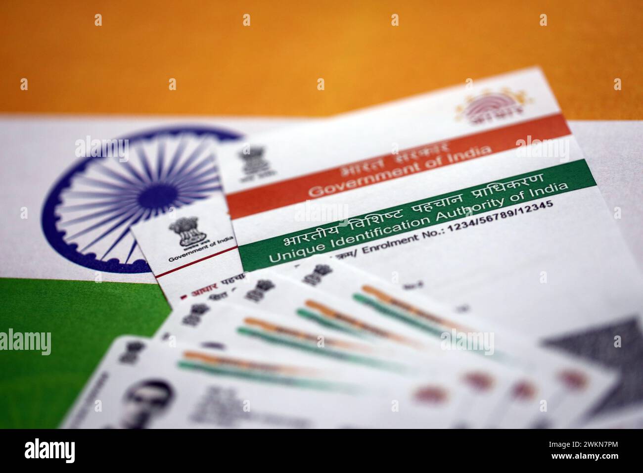 Indian Aadhaar card from Unique Identification Authority of India on ...