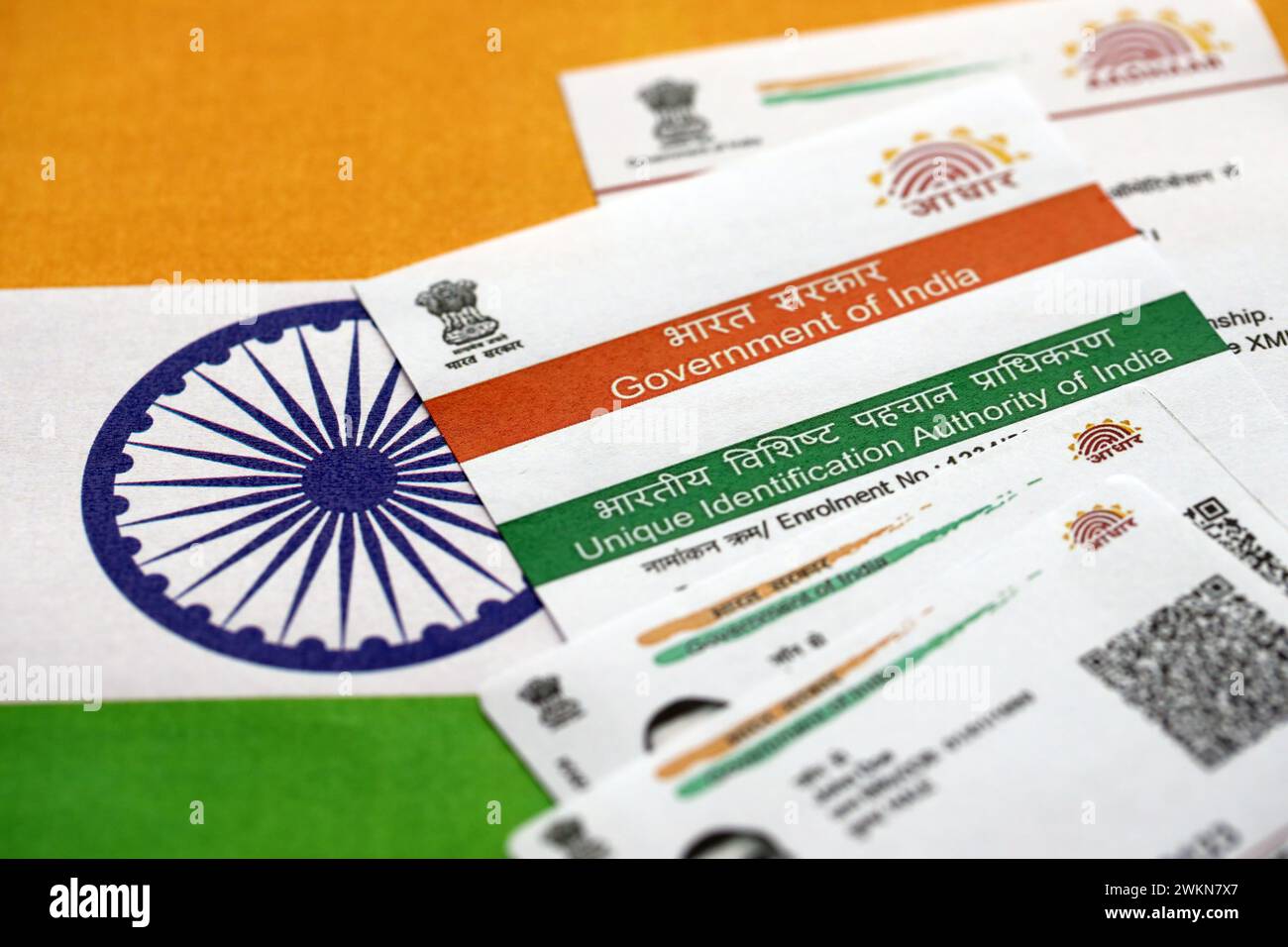 Indian Aadhaar card from Unique Identification Authority of India on ...