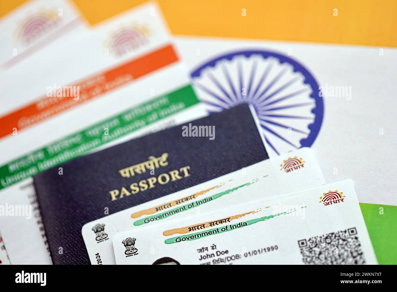 Indian Aadhaar card from Unique Identification Authority of India and ...