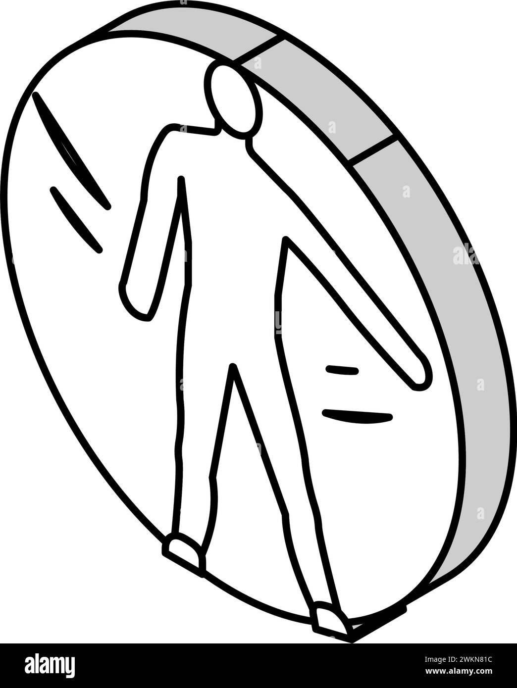 loss balance disease symptom isometric icon vector illustration Stock ...