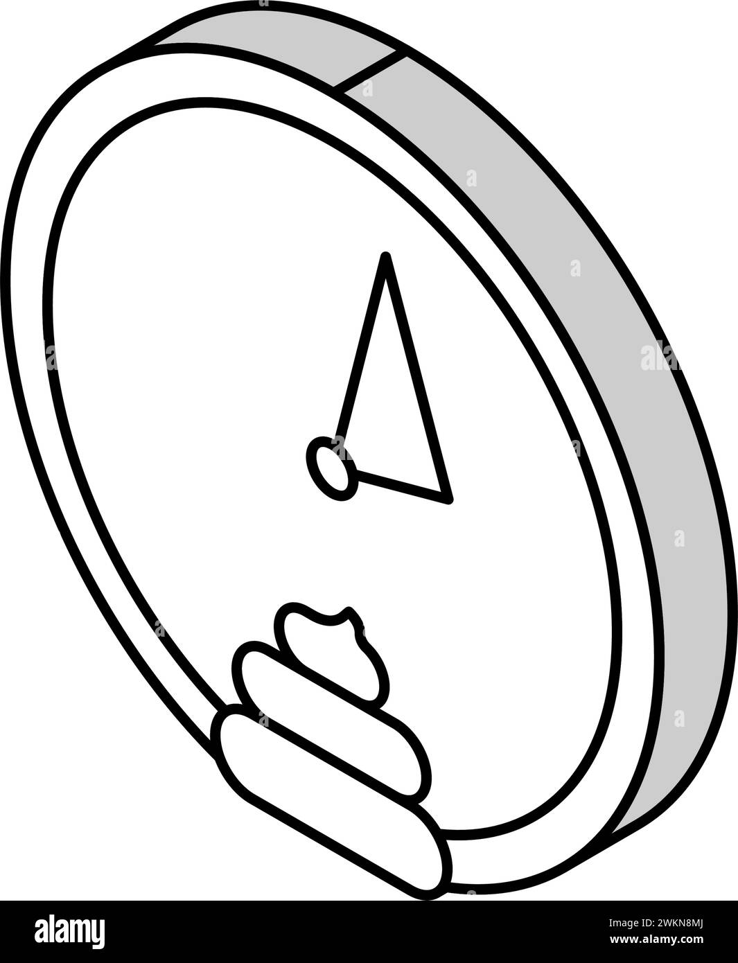 chronic diarrhea disease symptom isometric icon vector illustration ...