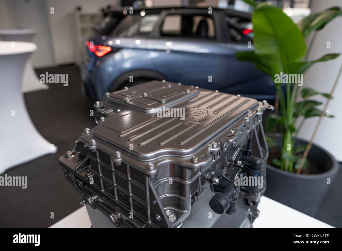 innovative electric motor BYD Electric Car, Logo on cap, traction ...