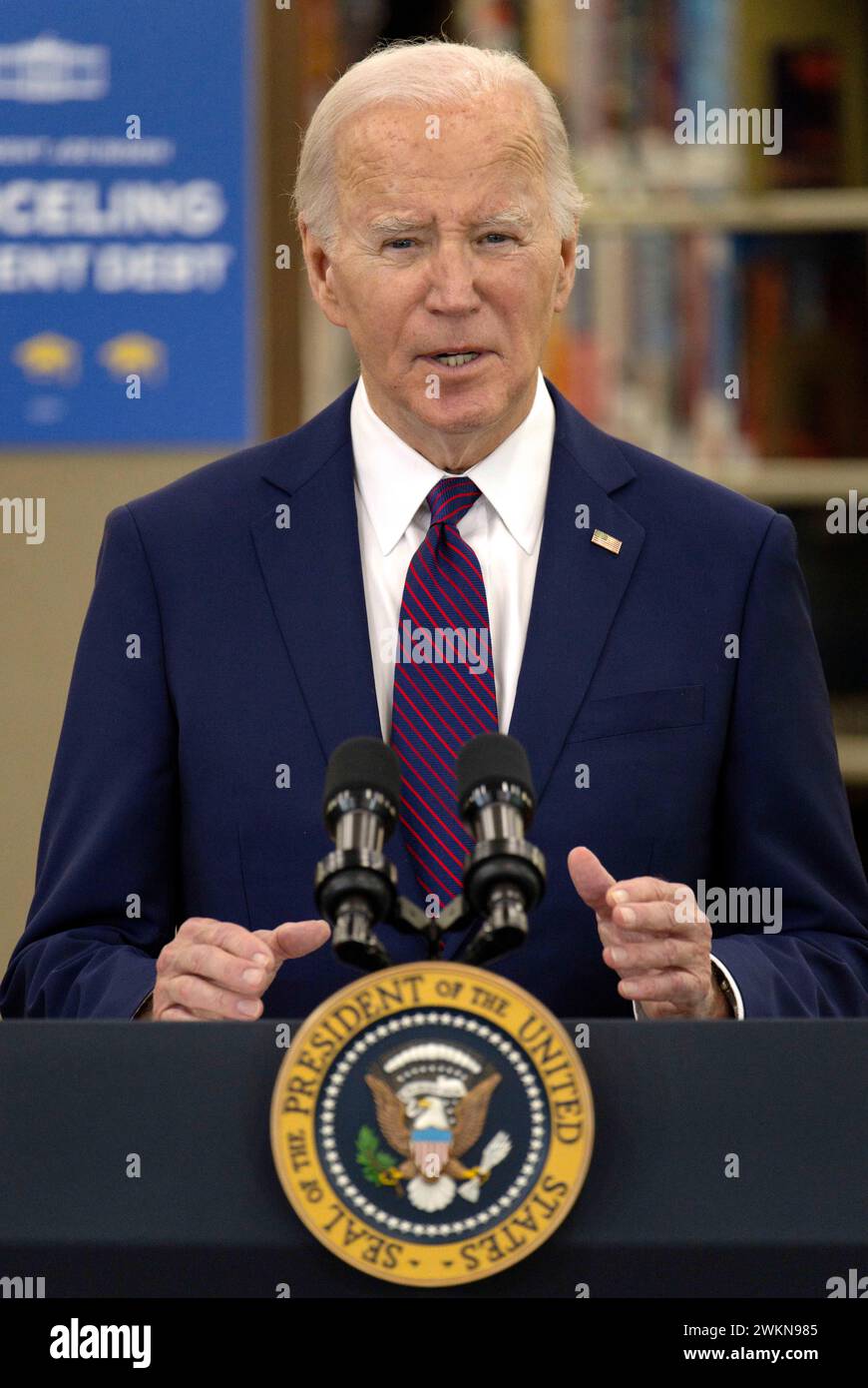 Culver City, California, USA. 21st Feb, 2024. President JOE BIDEN ...