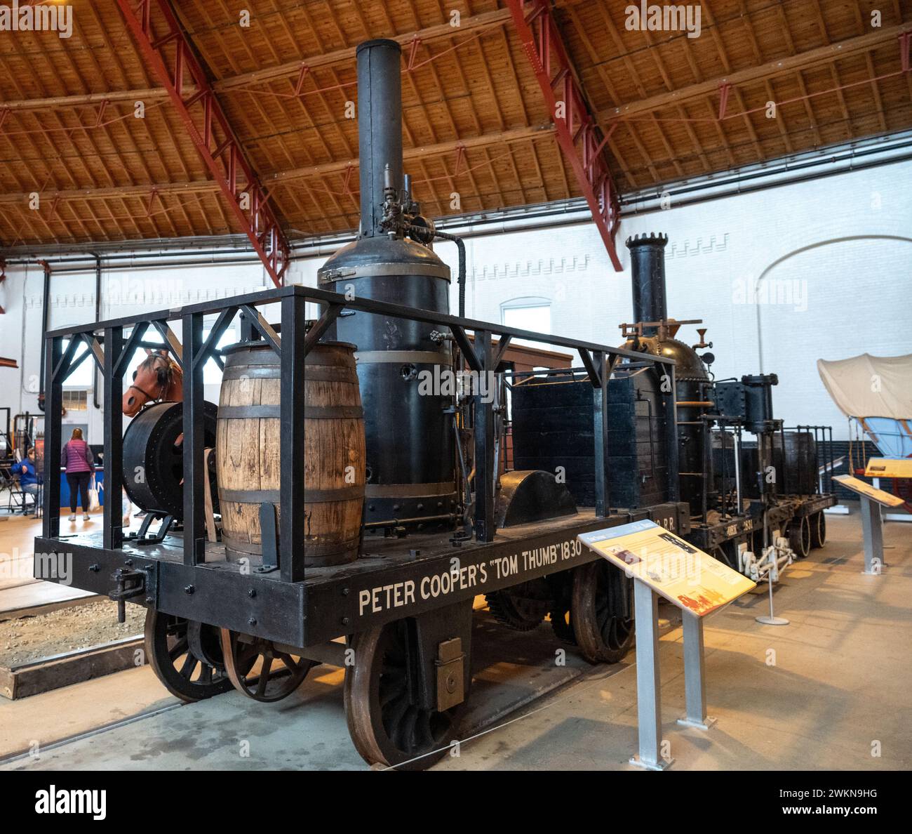 "TomThumb" First American built steam engine used by the B&O line. Also ...