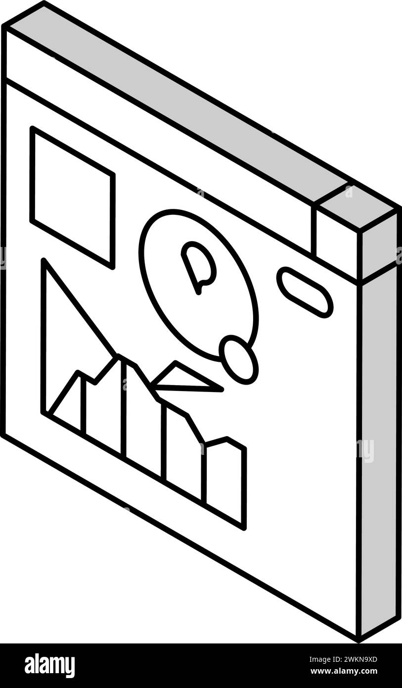 demand forecasting logistic manager isometric icon vector illustration ...