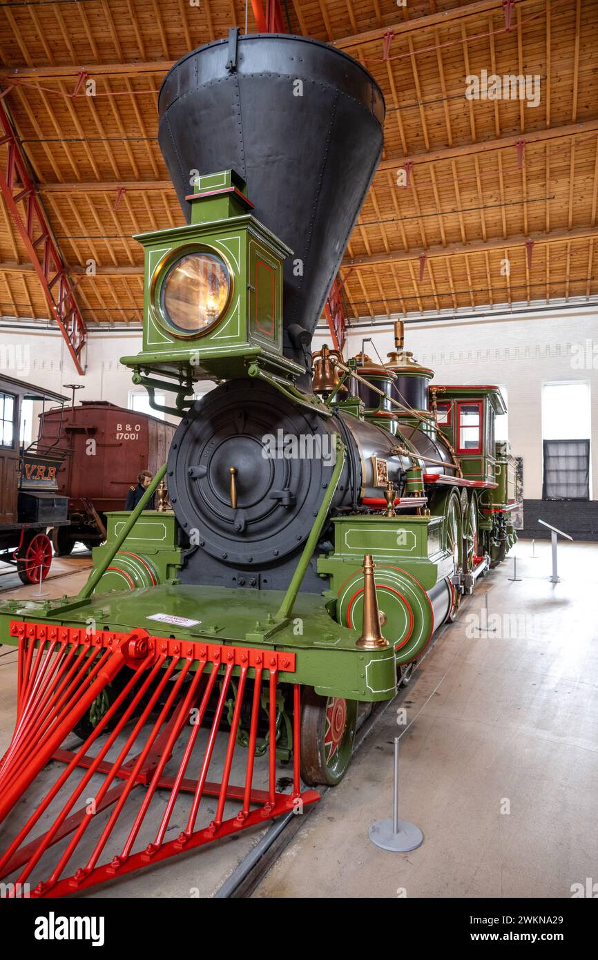 B&O No. 25 "William Mason" locomotive at the B&O Railroad Museum. Abraham Lincoln arrived in ...