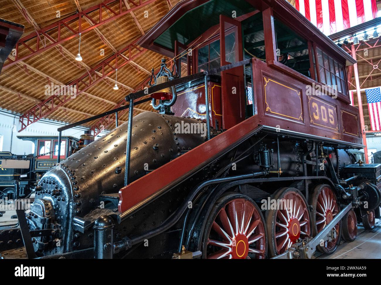 B&O No. 305 "Camel" locomotive at the B&O Railroad Museum Stock Photo - Alamy