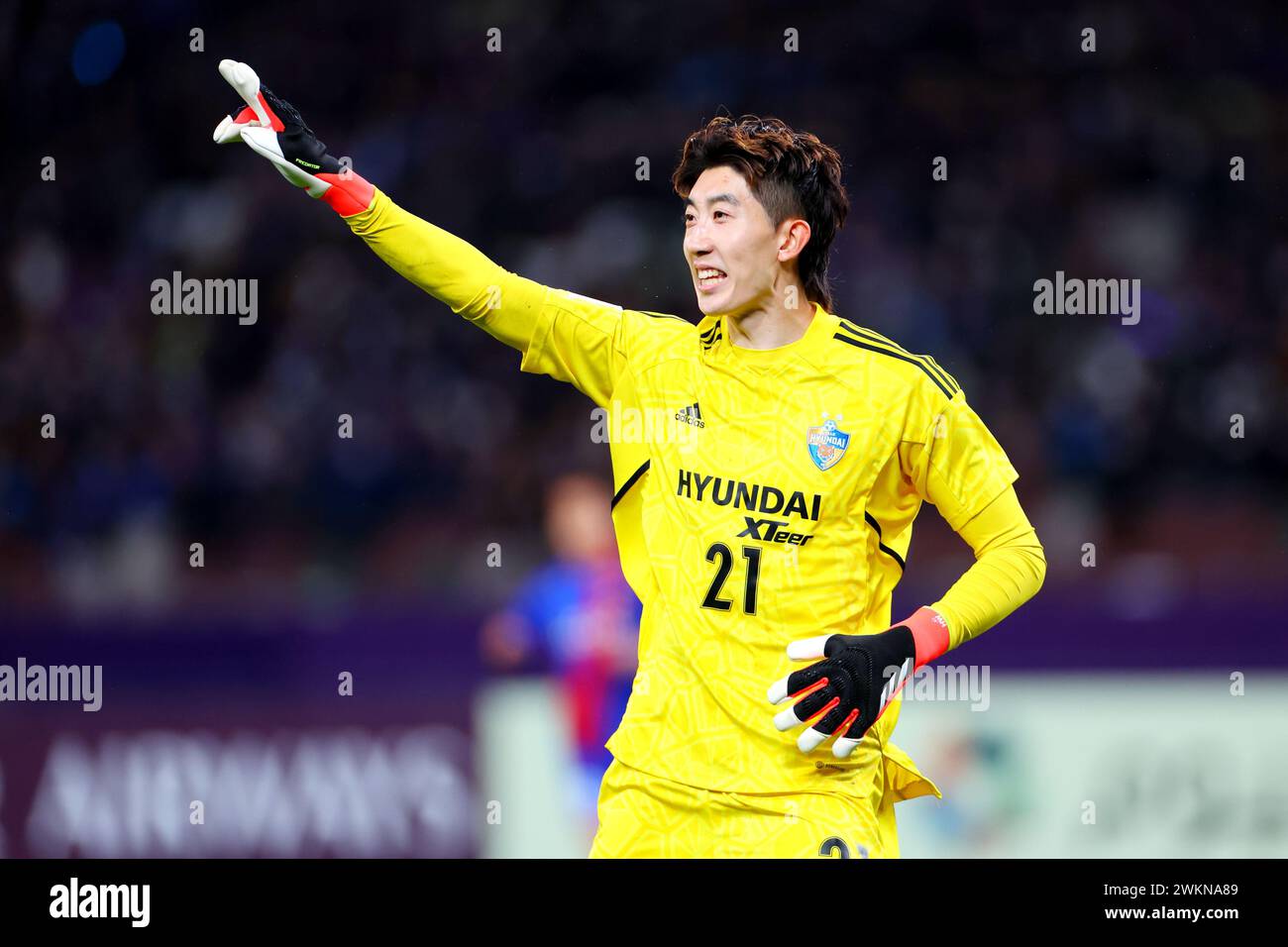 National Stadium, Tokyo, Japan. 21st Feb, 2024. Jo Hyeon-Woo (Ulsan ...