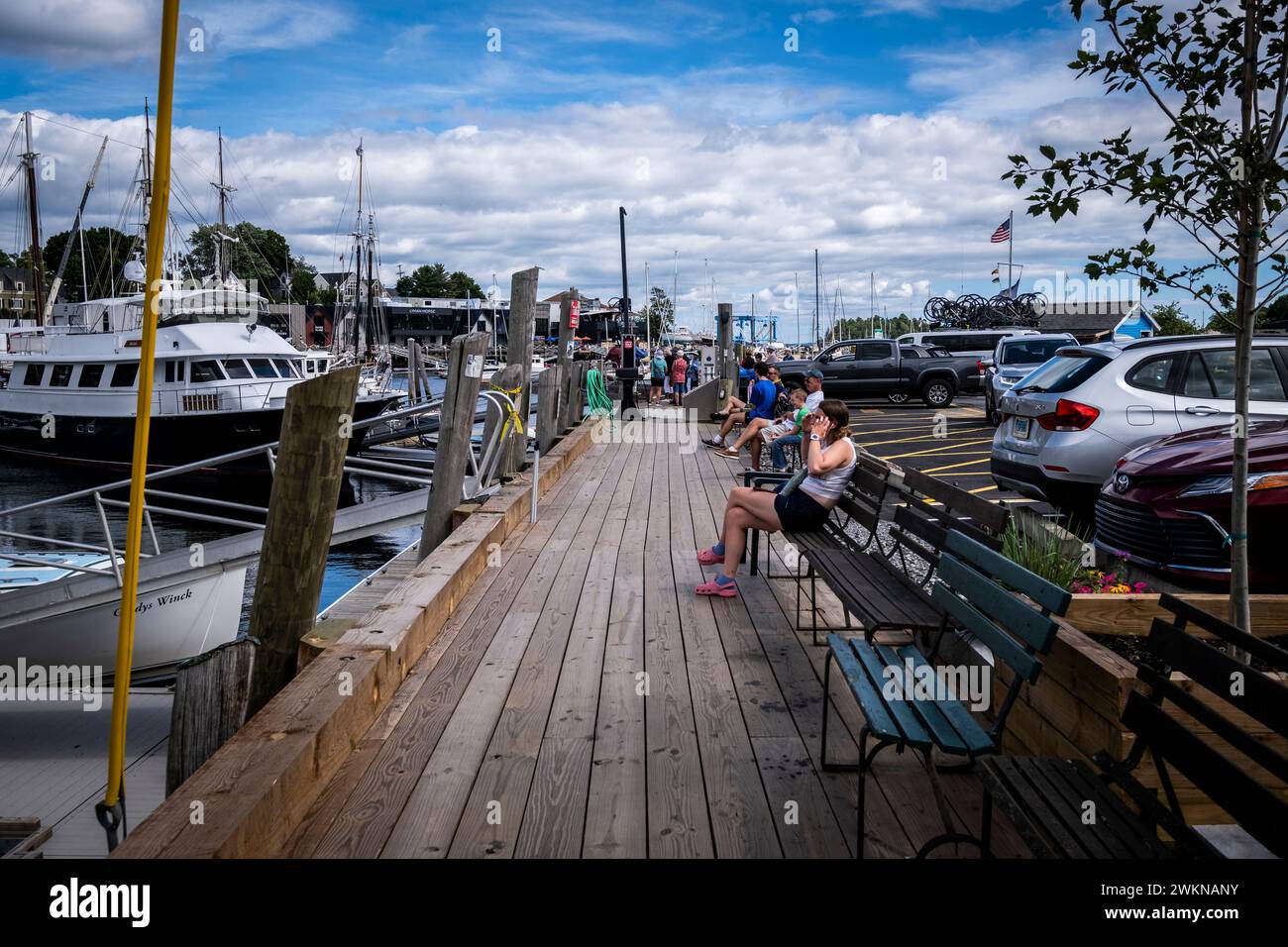 Downtown camden maine new england hi-res stock photography and images ...