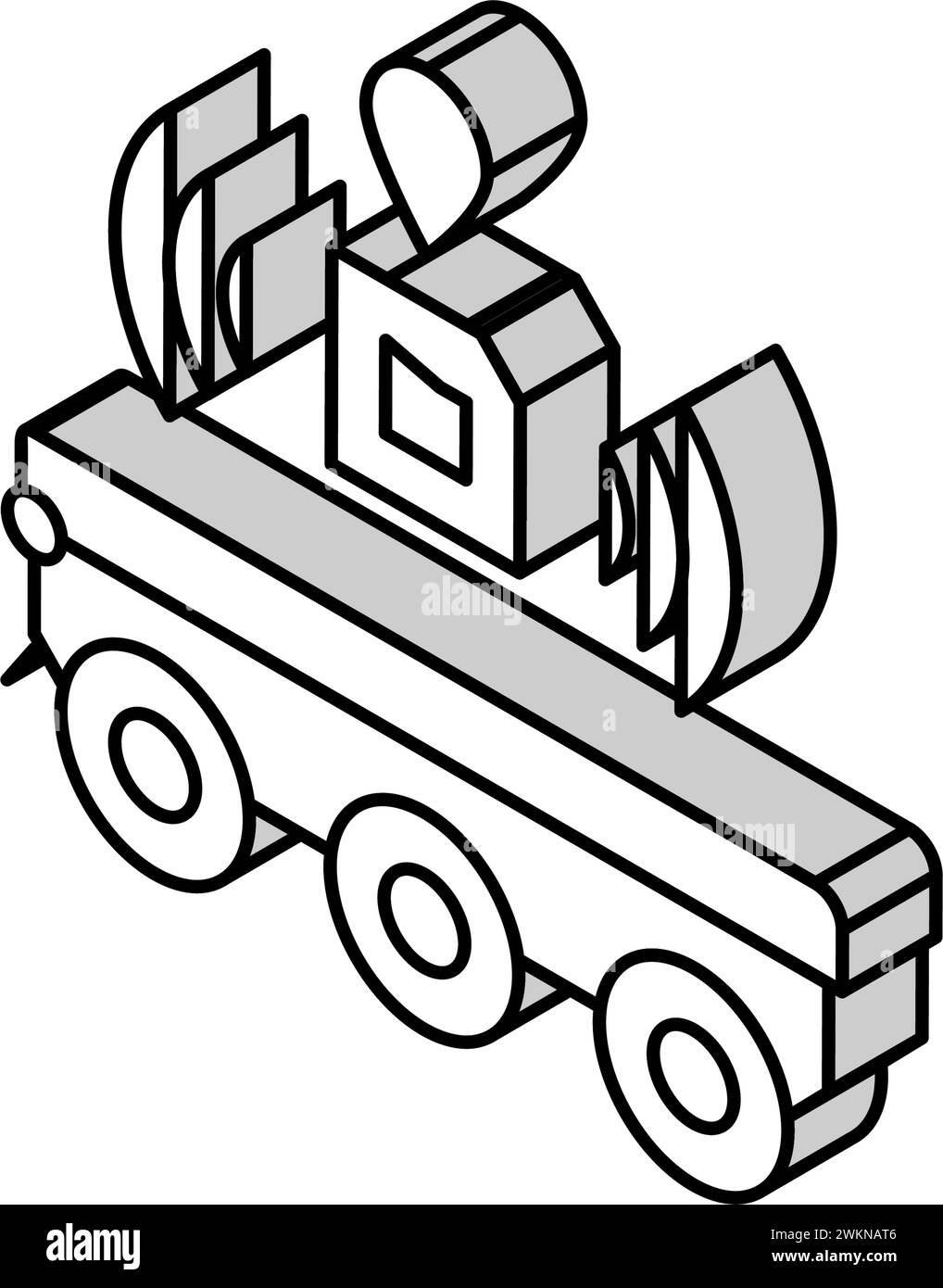 rfid tracking autonomous delivery isometric icon vector illustration ... rfid tracking autonomous delivery isometric icon vector illustration ...