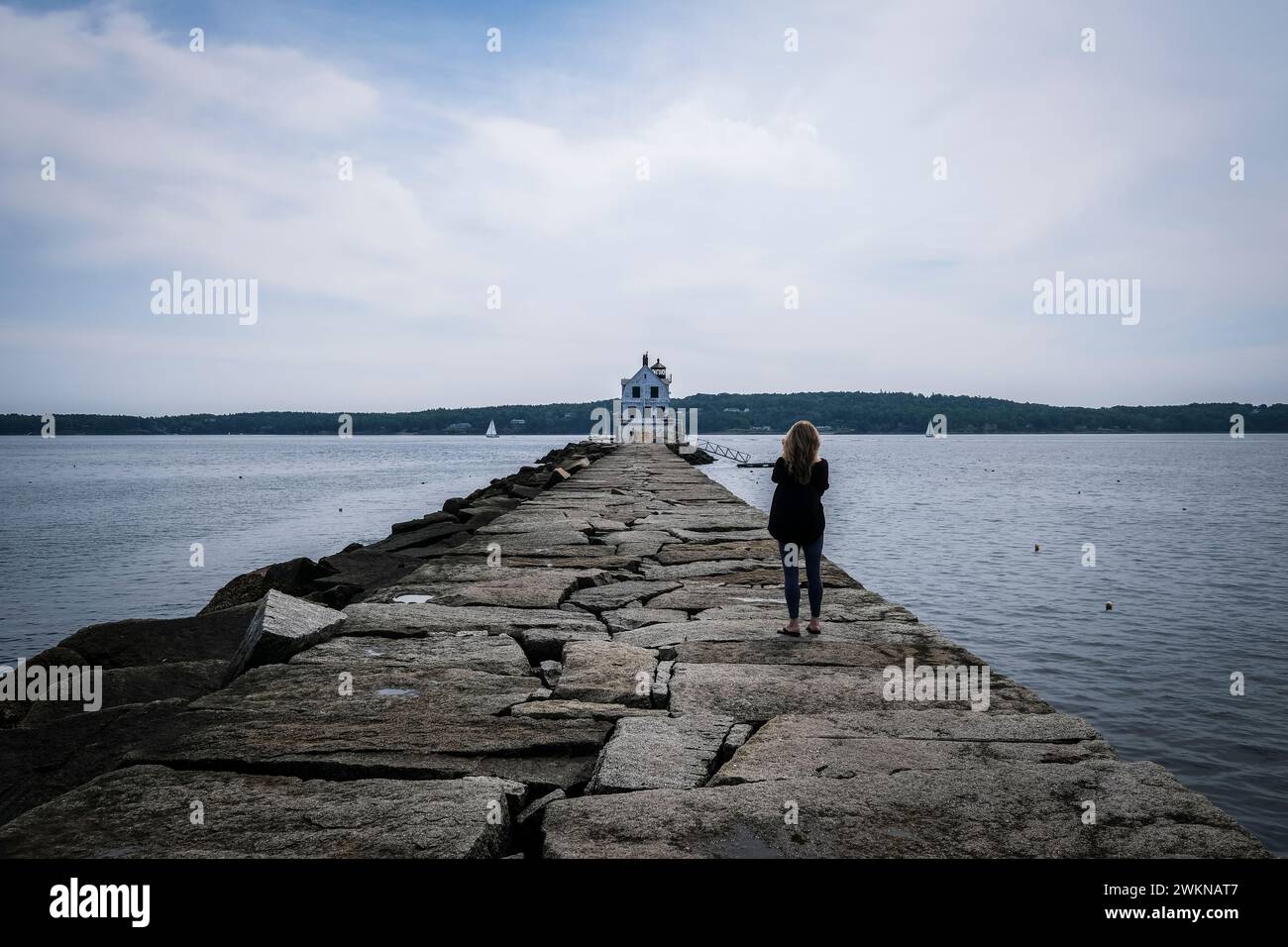 Rockland maine lighthouse hi-res stock photography and images - Alamy