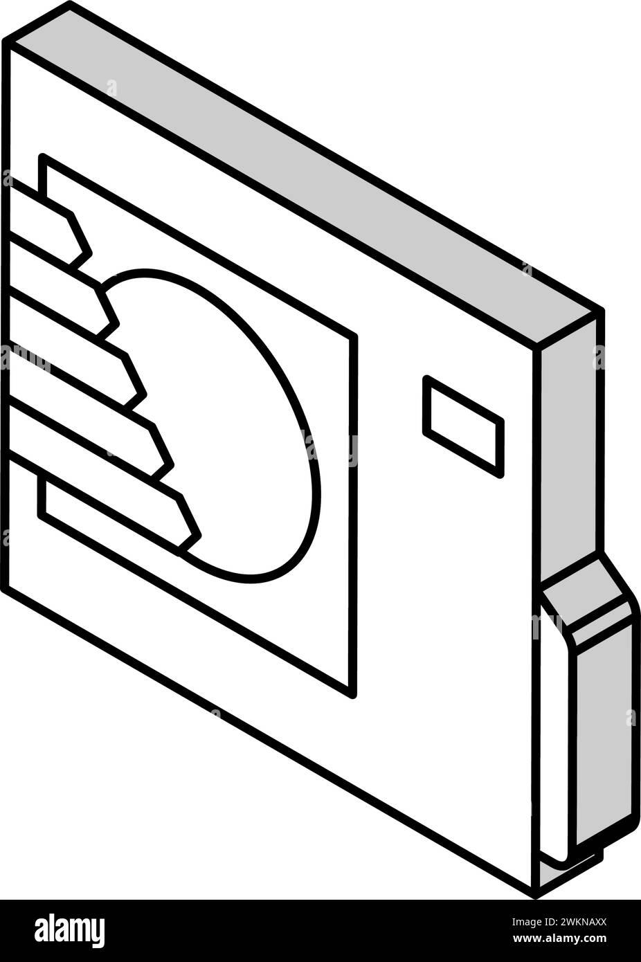 cooling energy efficient isometric icon vector illustration Stock ...