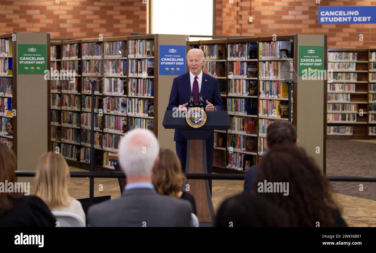 Culver City, California, USA. 21st Feb, 2024. President JOE BIDEN ...