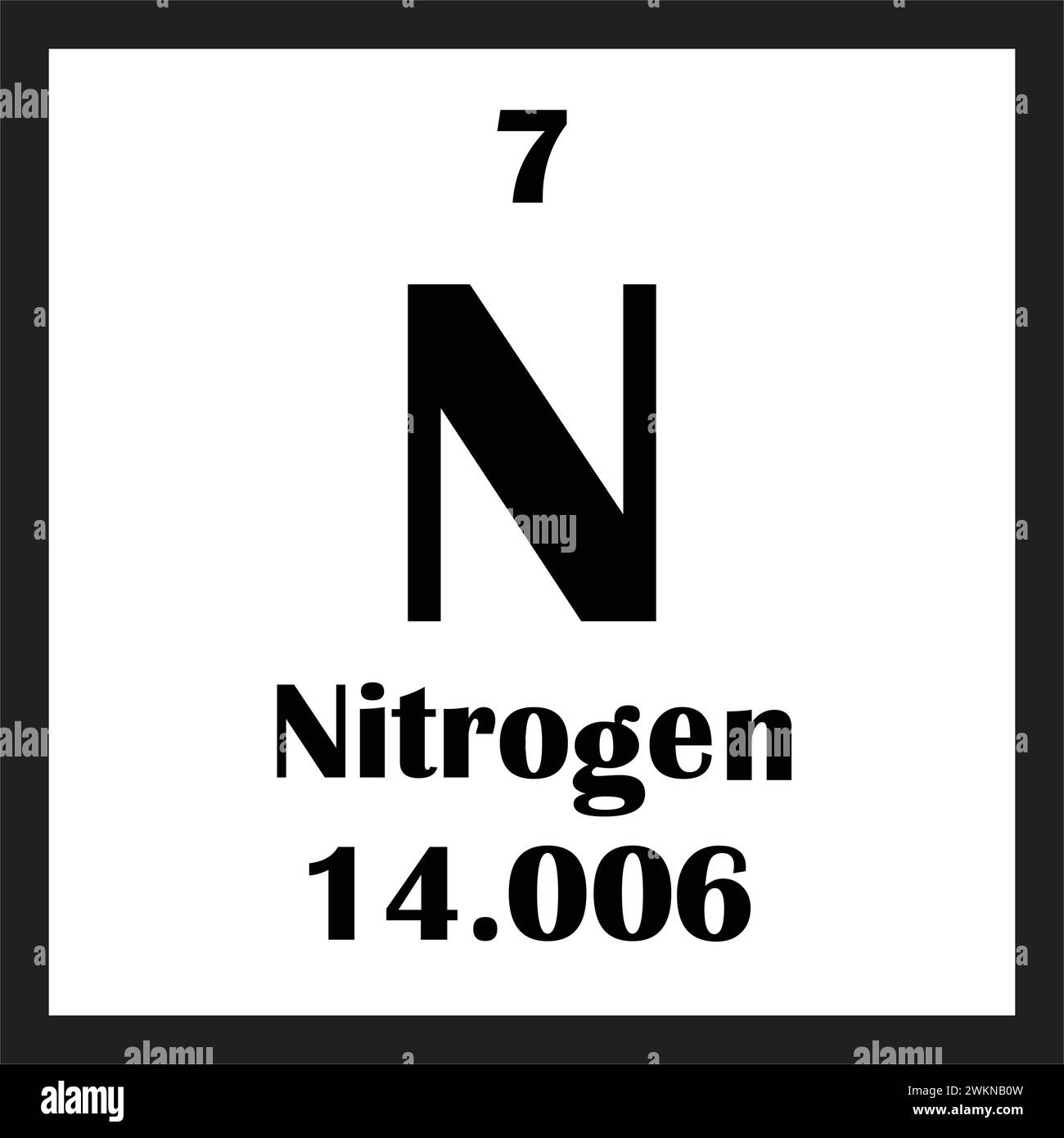 Nitrogen properties periodic table hi-res stock photography and images ...