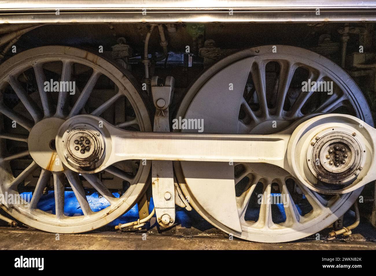white train wheels Stock Photo - Alamy