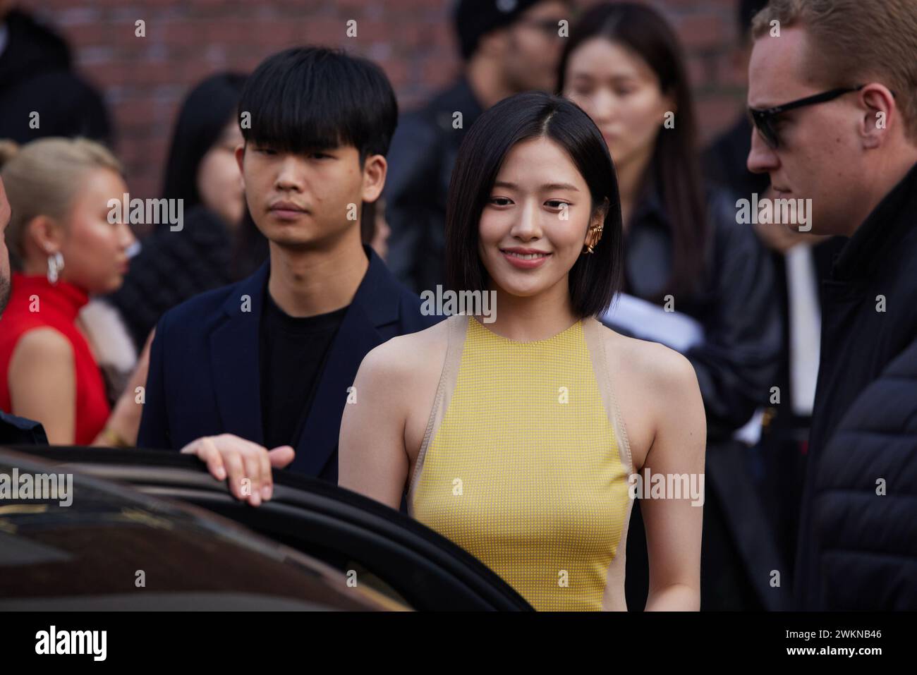 An Ju-Jin attends the Fendi fashion show during Milan Fashion Week ...