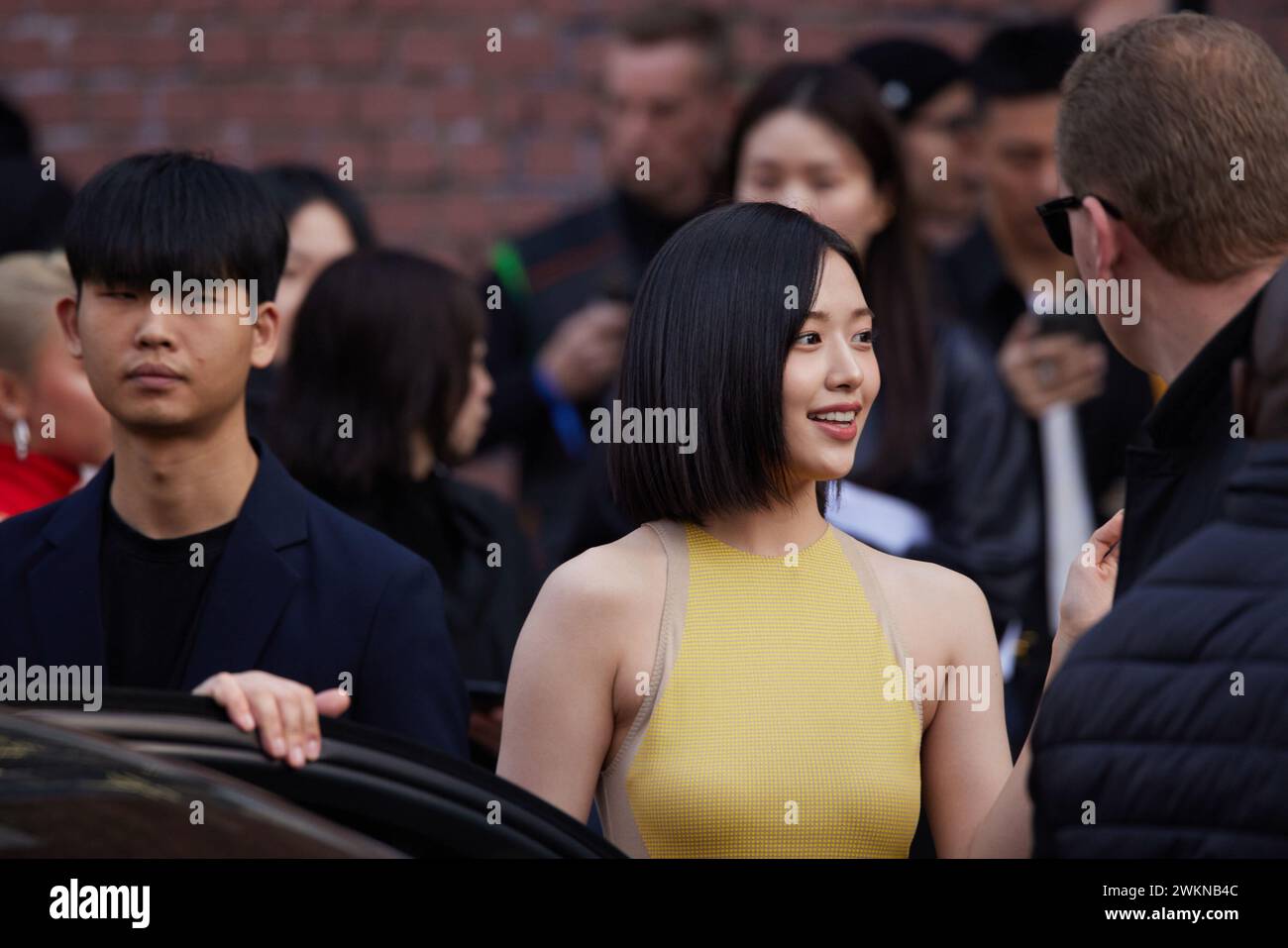 An Ju-Jin attends the Fendi fashion show during Milan Fashion Week ...