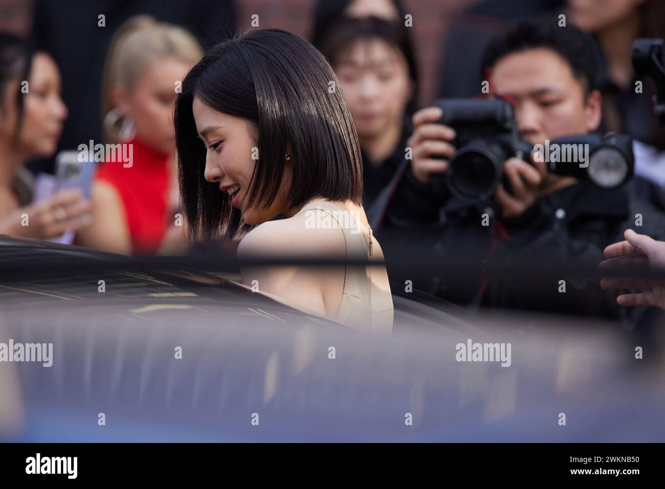 An Ju-Jin attends the Fendi fashion show during Milan Fashion Week ...