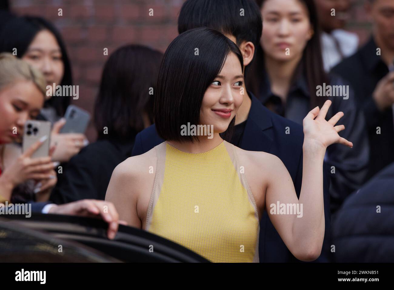 An Ju-Jin attends the Fendi fashion show during Milan Fashion Week ...