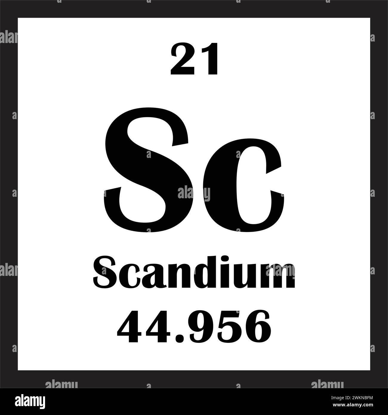 Scandium atomic structure Cut Out Stock Images & Pictures - Alamy