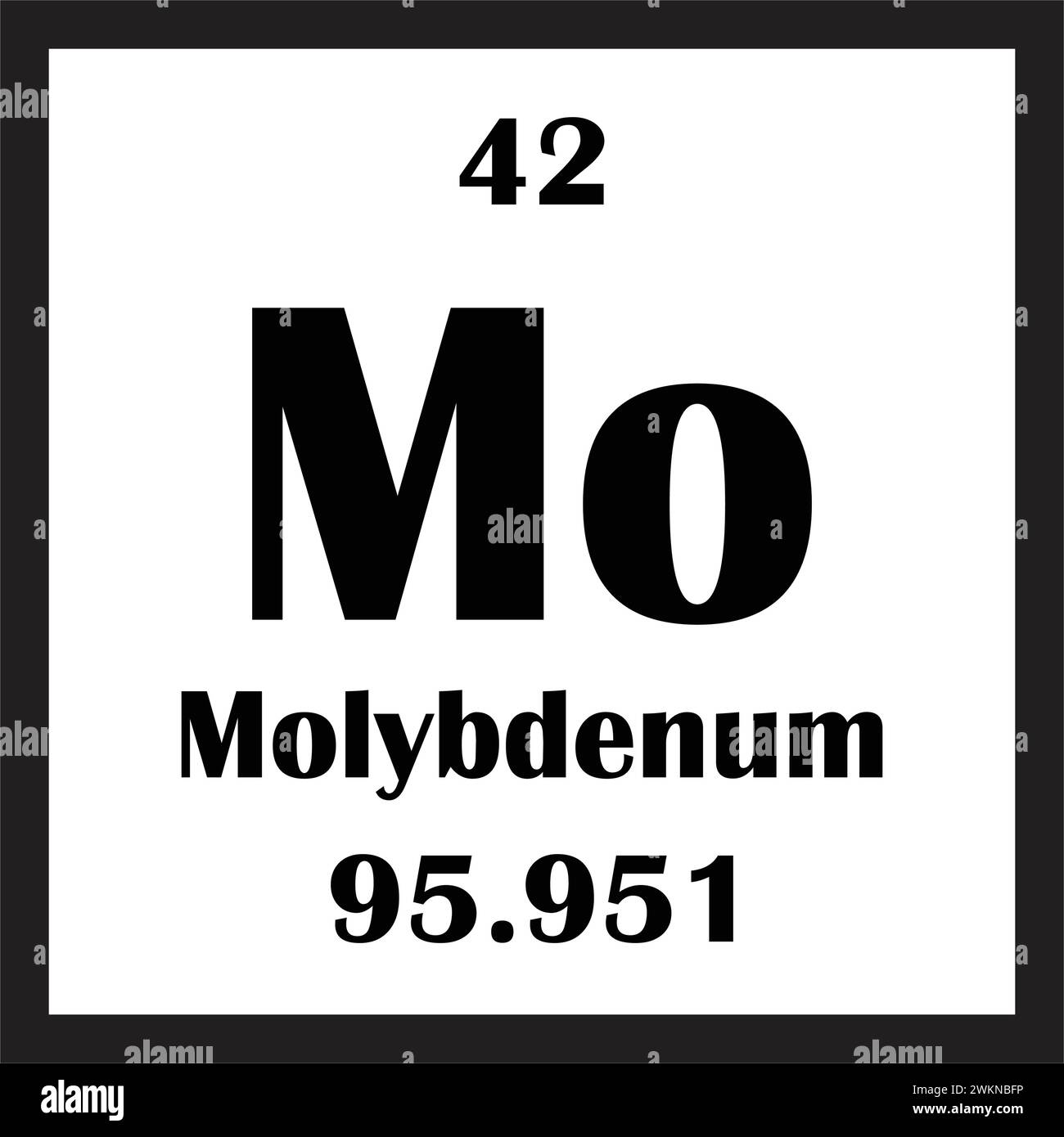 Molybdenum chemical element icon vector illustration design Stock ...