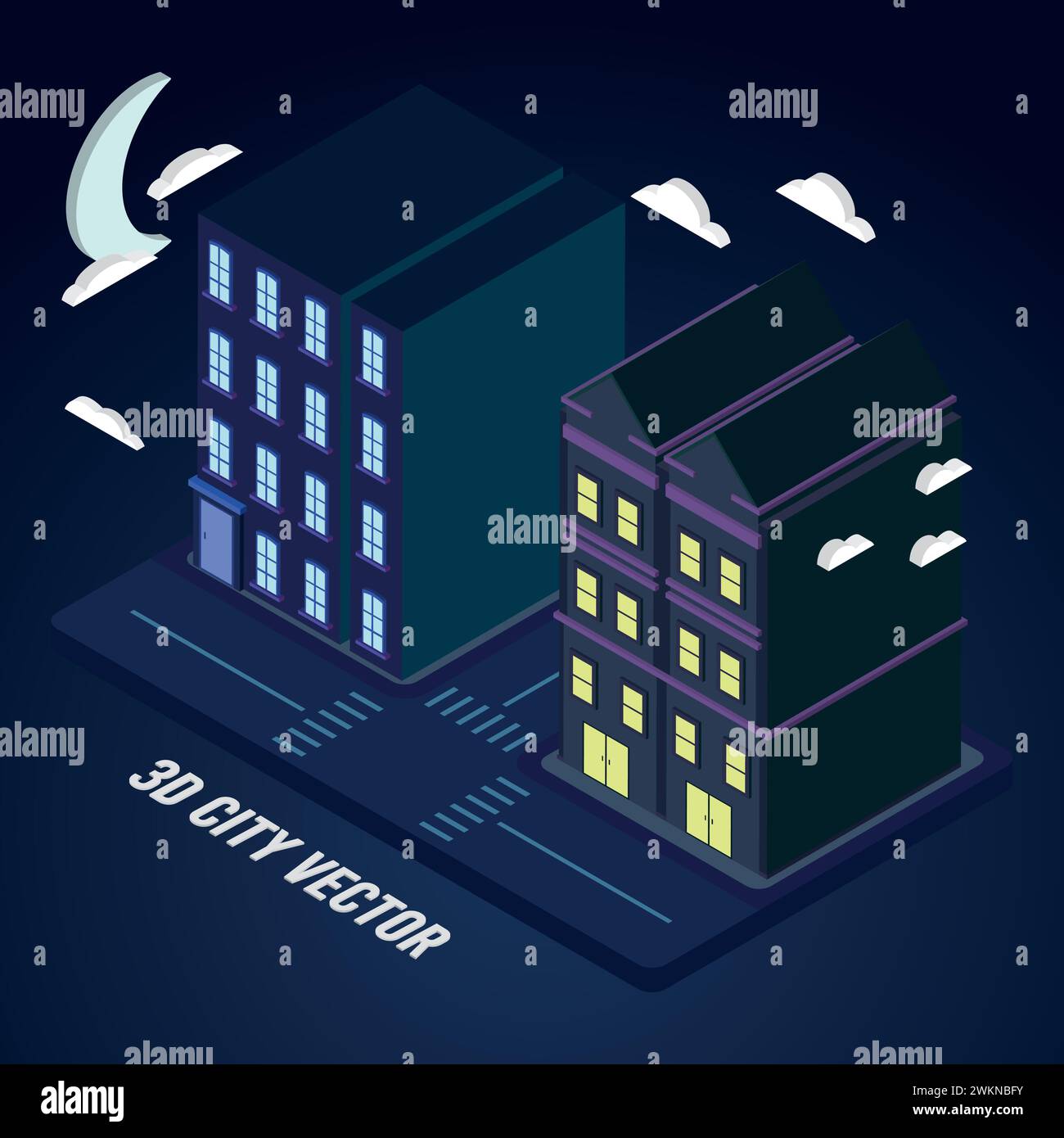 Isometric cityscape buildings Vector Stock Vector Image & Art - Alamy