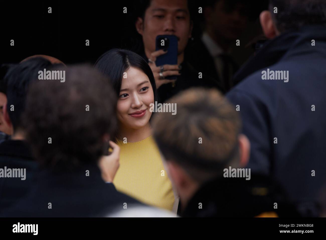 Milan, Italy. 21st Feb, 2024. An Ju-Jin attends the Fendi fashion show ...