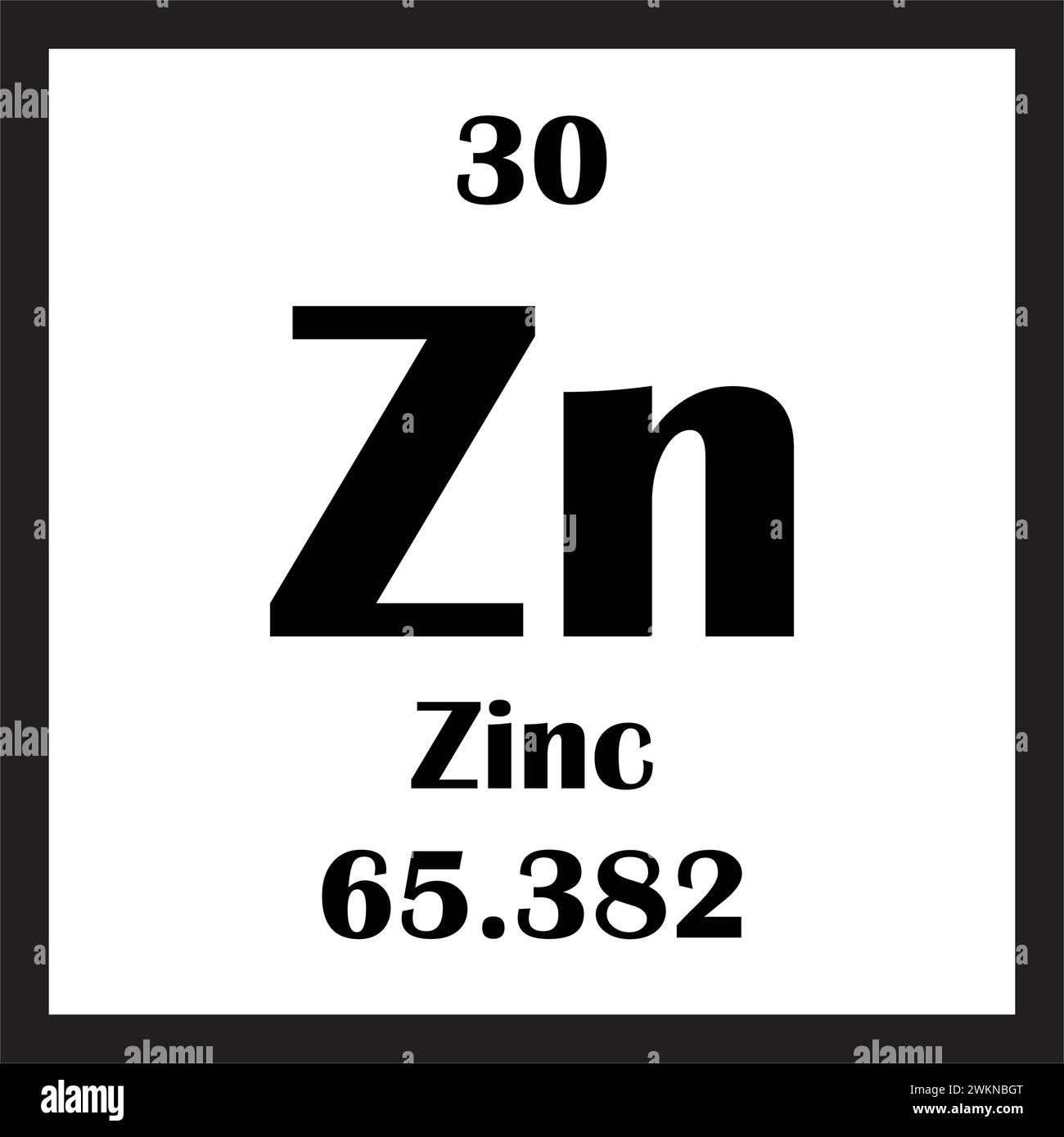 Zinc atomic structure hi-res stock photography and images - Alamy