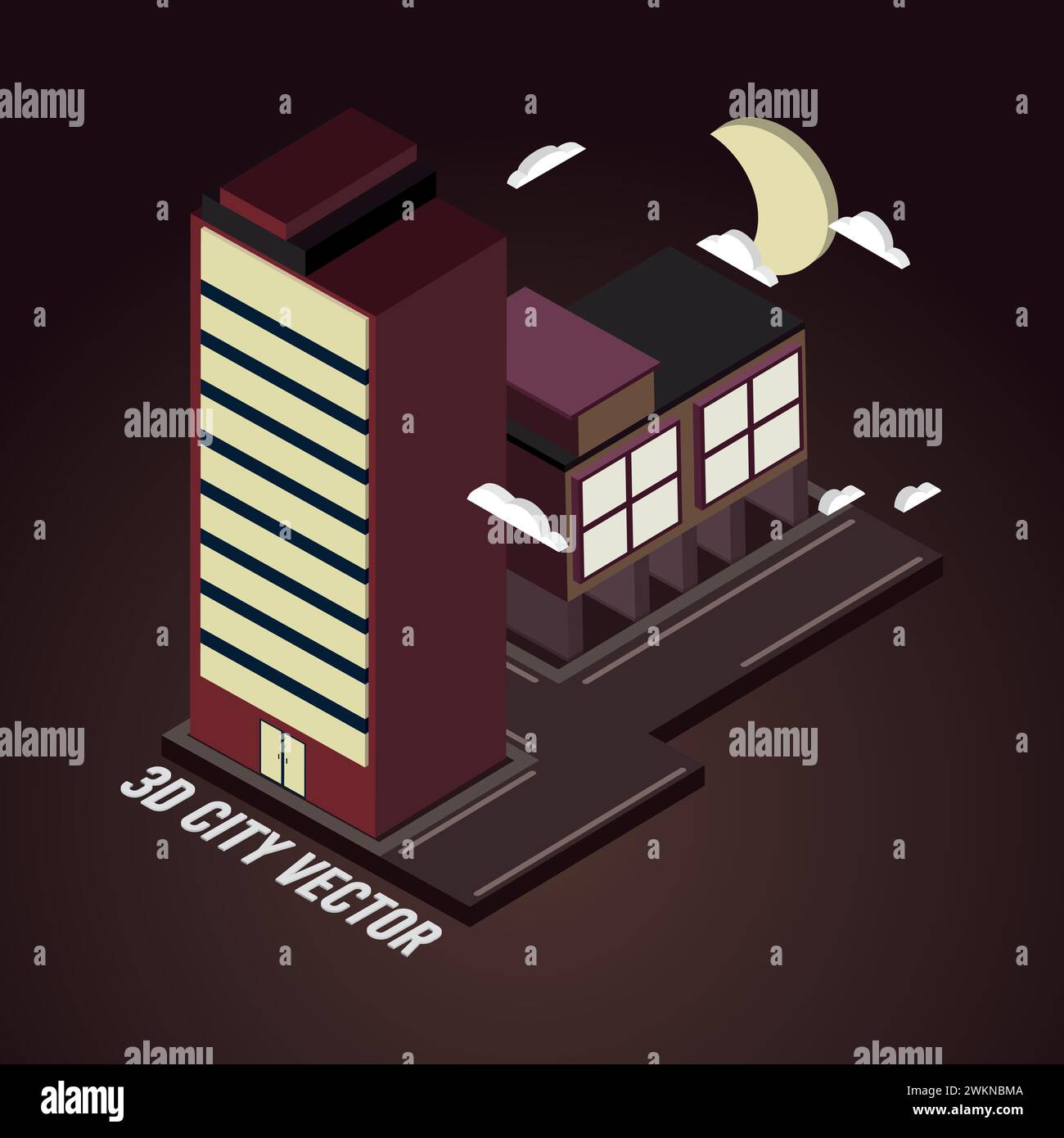 Isometric cityscape buildings Vector Stock Vector Image & Art - Alamy