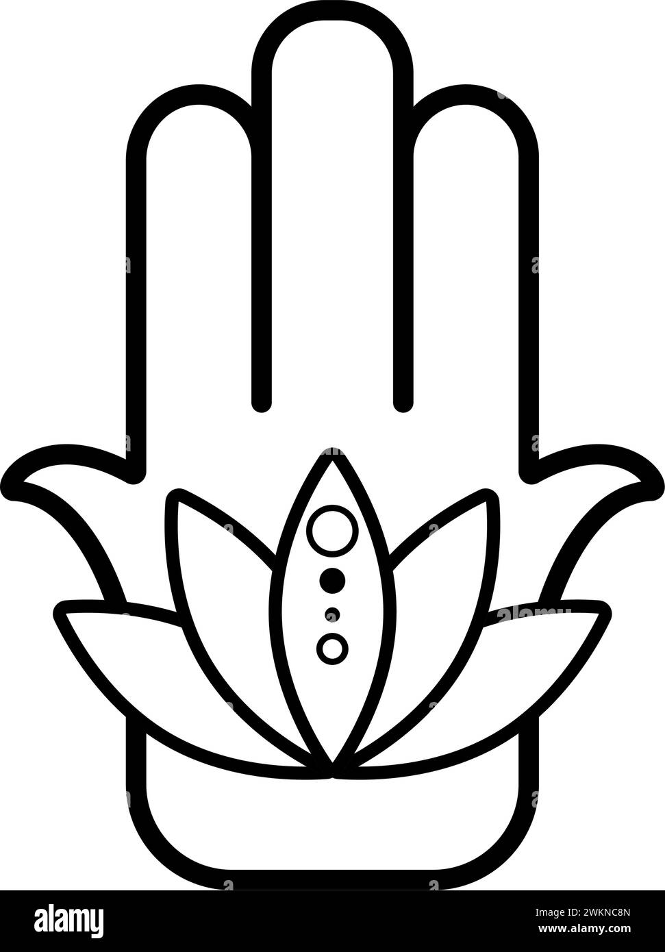 Hand yoga icon Vector Stock Vector Image & Art - Alamy
