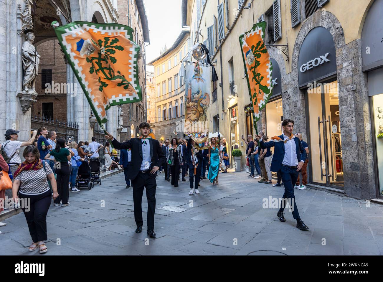 Daily life in Siena, Italy Stock Photo - Alamy