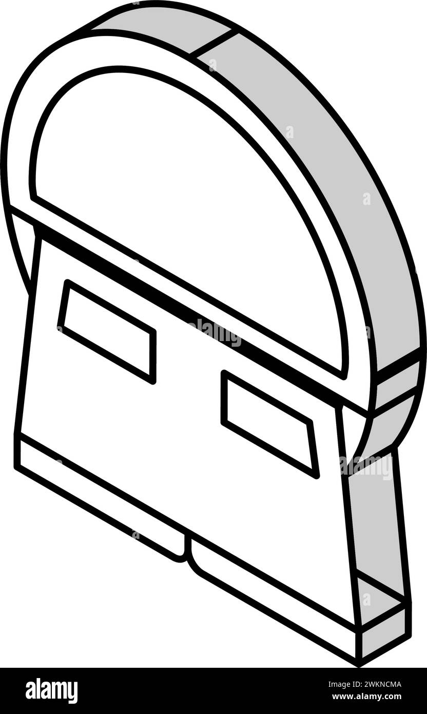 reading time primary school isometric icon vector illustration Stock ...