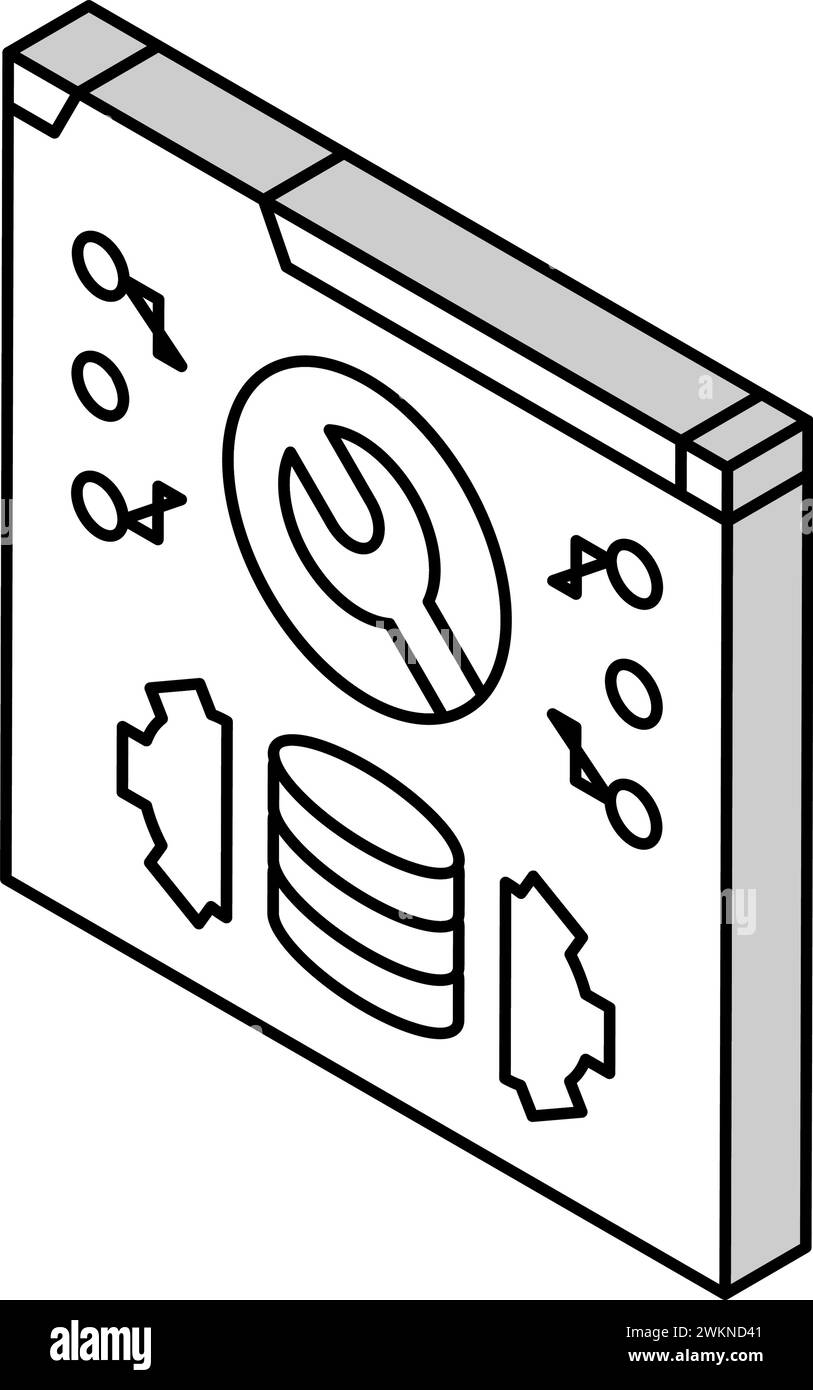 software maintenance isometric icon vector illustration Stock Vector ...