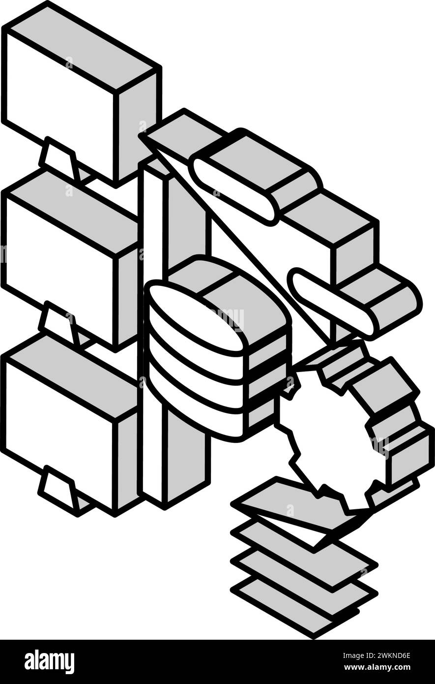 Program integration office Stock Vector Images - Alamy