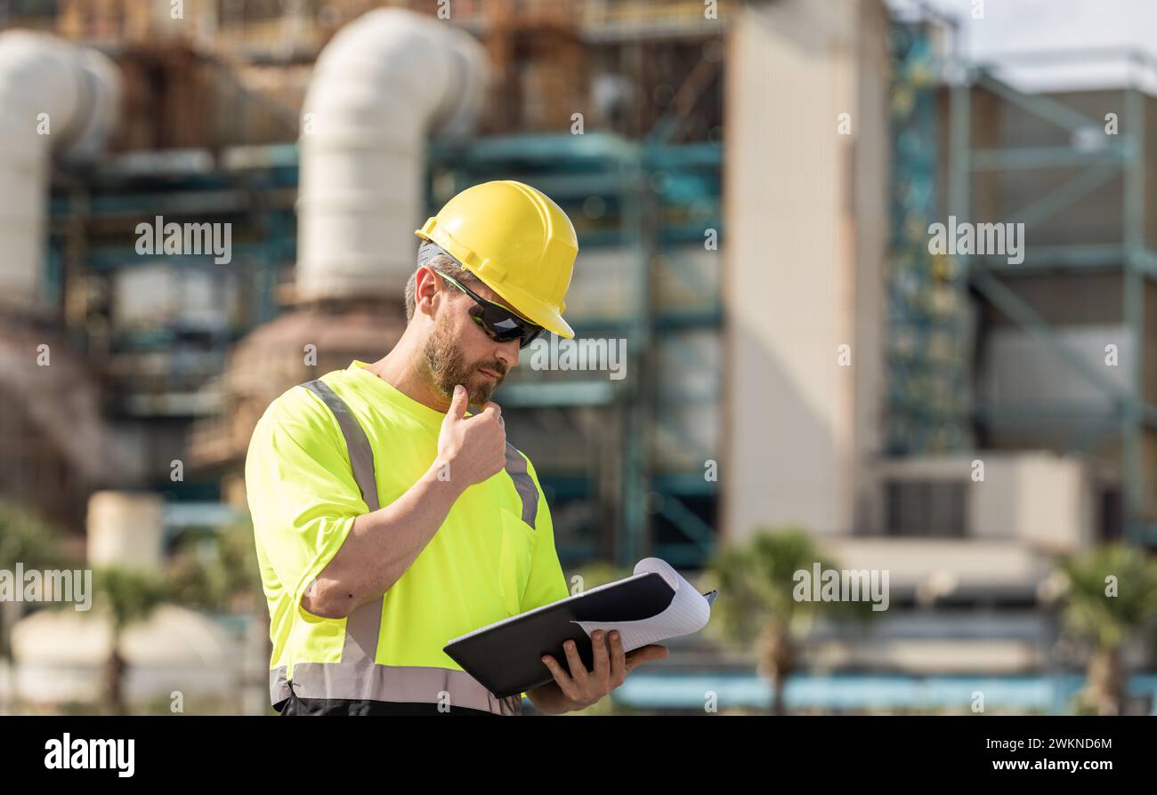 Engineers workers, industry factory worker outdoor. Factory operator ...