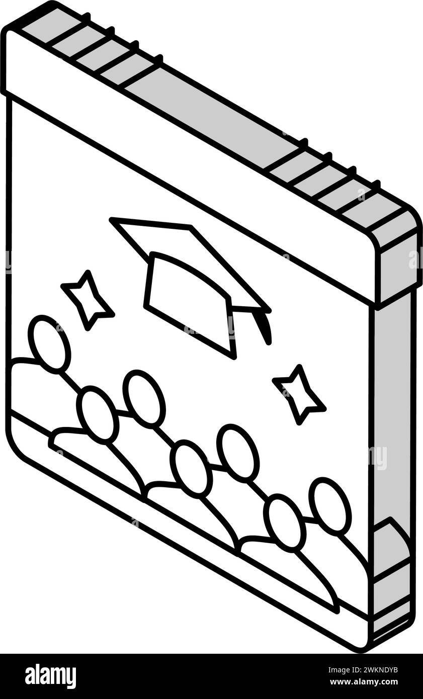 campus events college teacher isometric icon vector illustration Stock ...